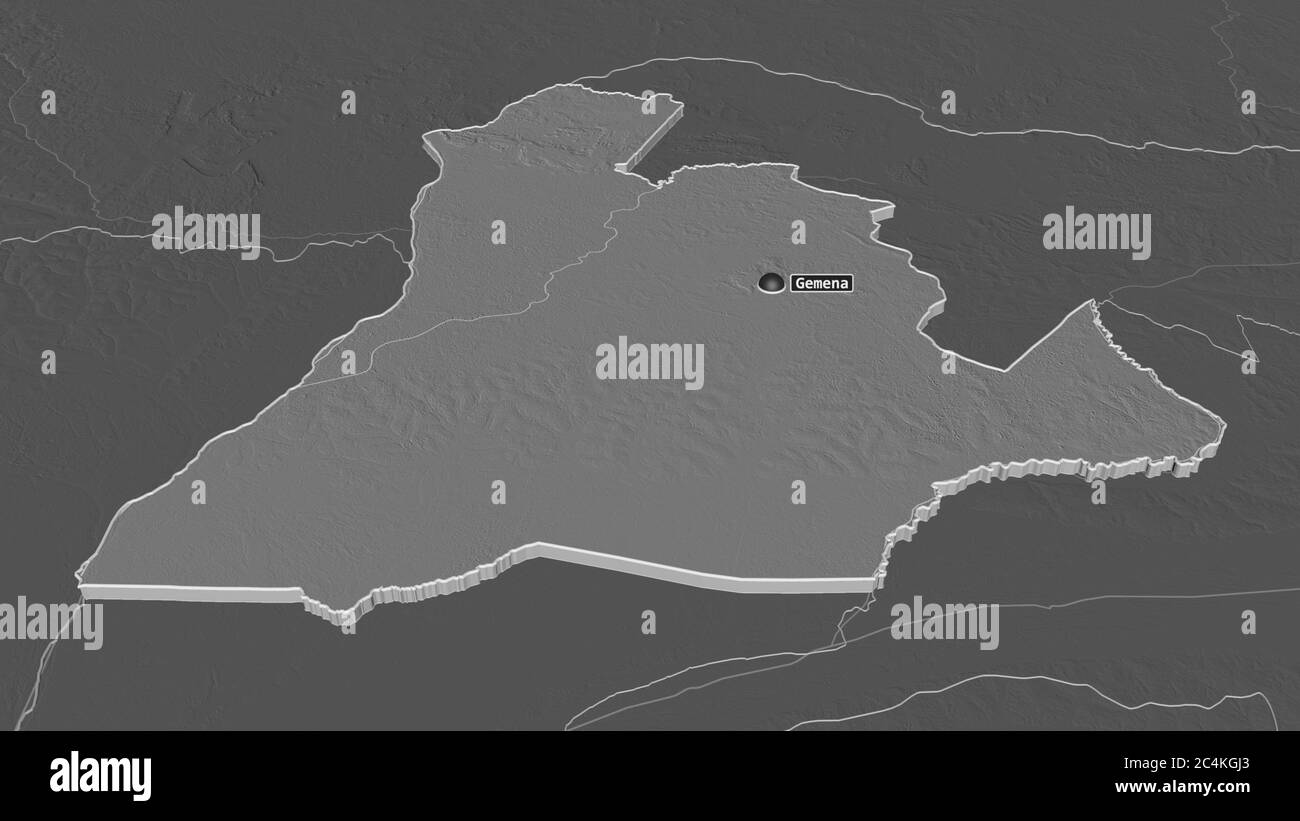 Zoom in on Sud-Ubangi (province of Democratic Republic of the Congo ...