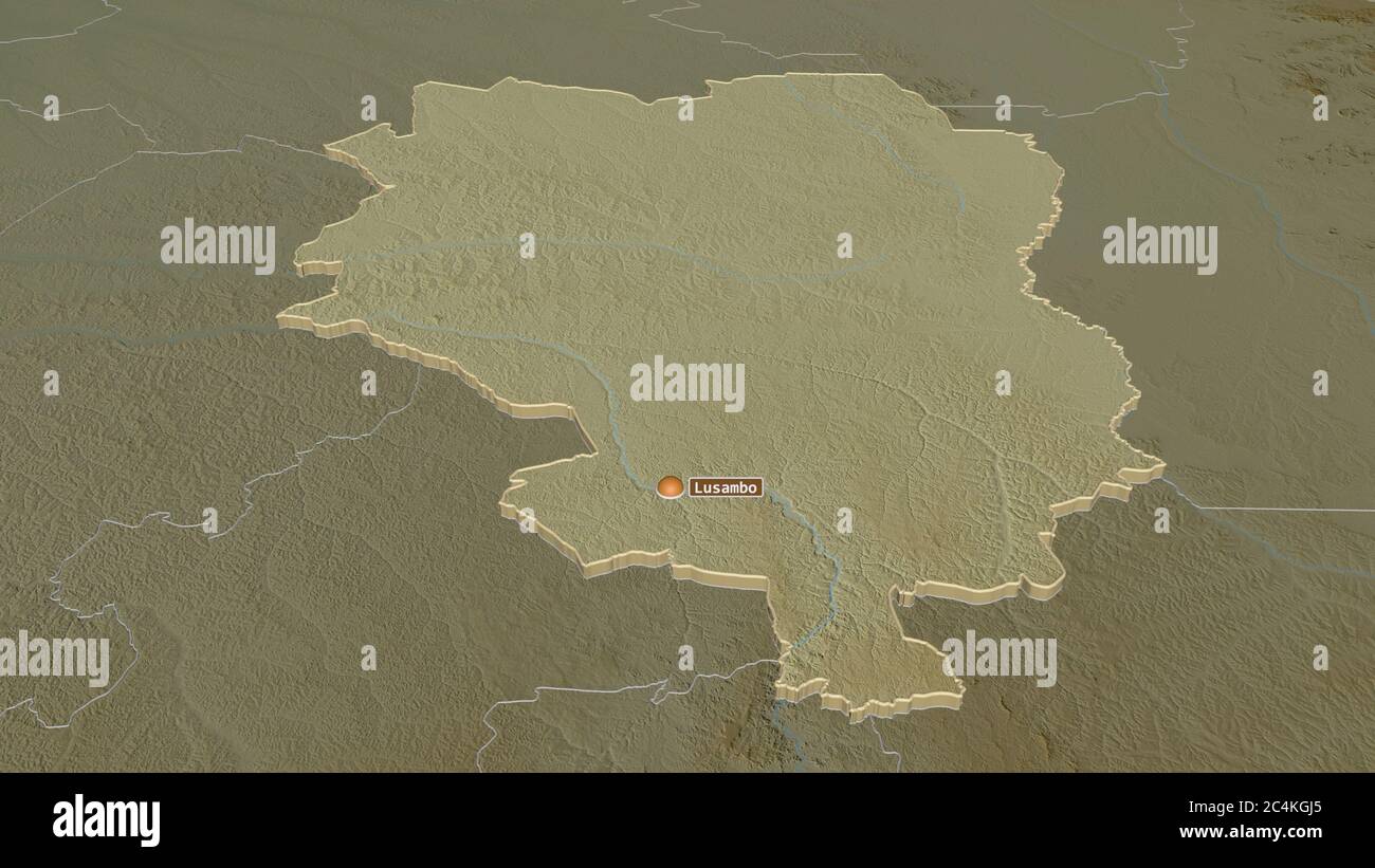 Zoom in on Sankuru (province of Democratic Republic of the Congo ...