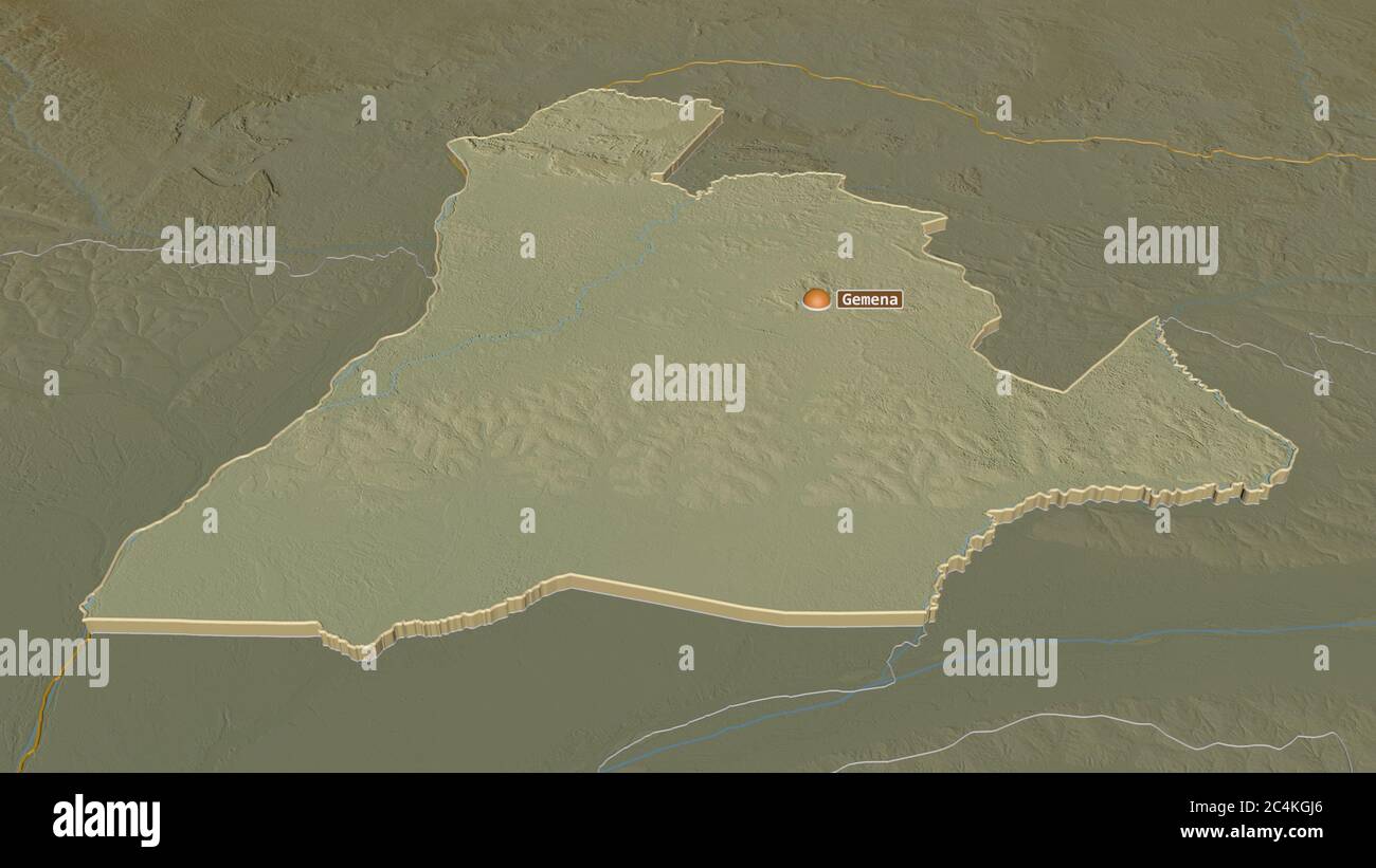 Zoom in on Sud-Ubangi (province of Democratic Republic of the Congo ...