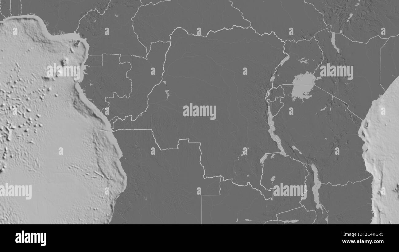 Democratic republic of congo landscape Black and White Stock Photos ...
