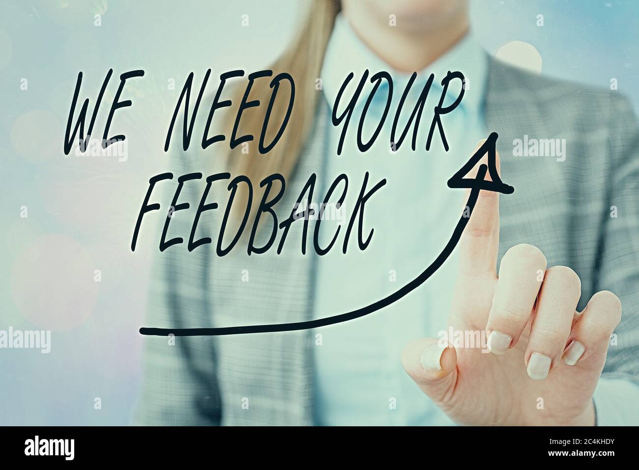 Conceptual hand writing showing We Need Your Feedback. Concept meaning ...