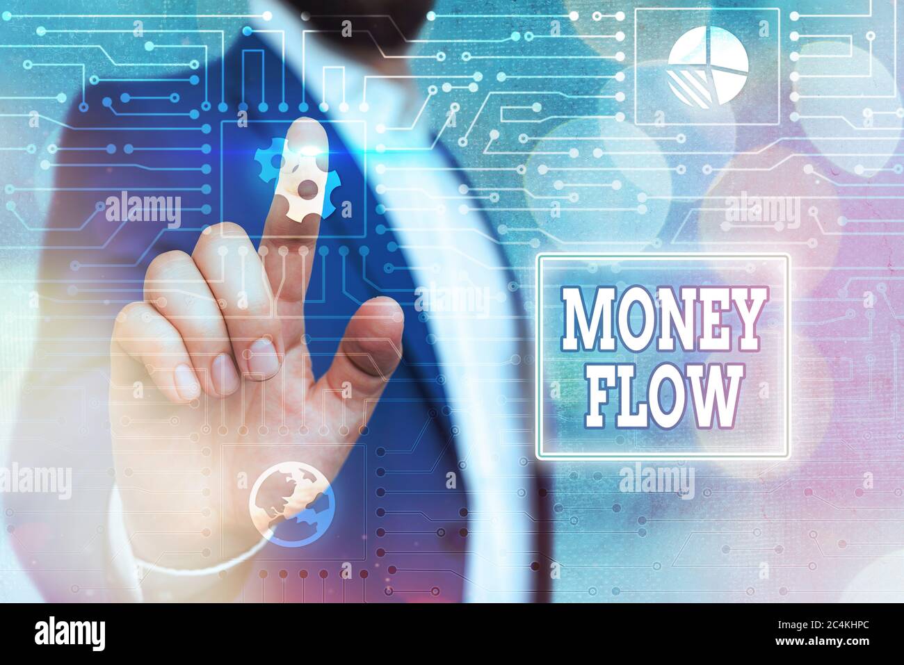 Text sign showing Money Flow. Business photo showcasing it is an ...