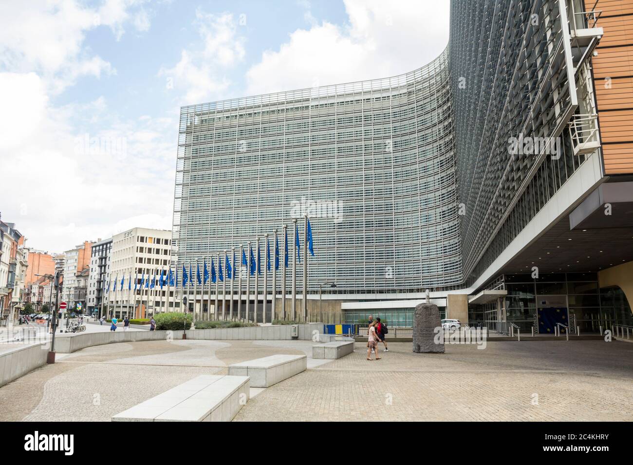 Brussels, BELGIUM : European Commission Headquarters building in ...