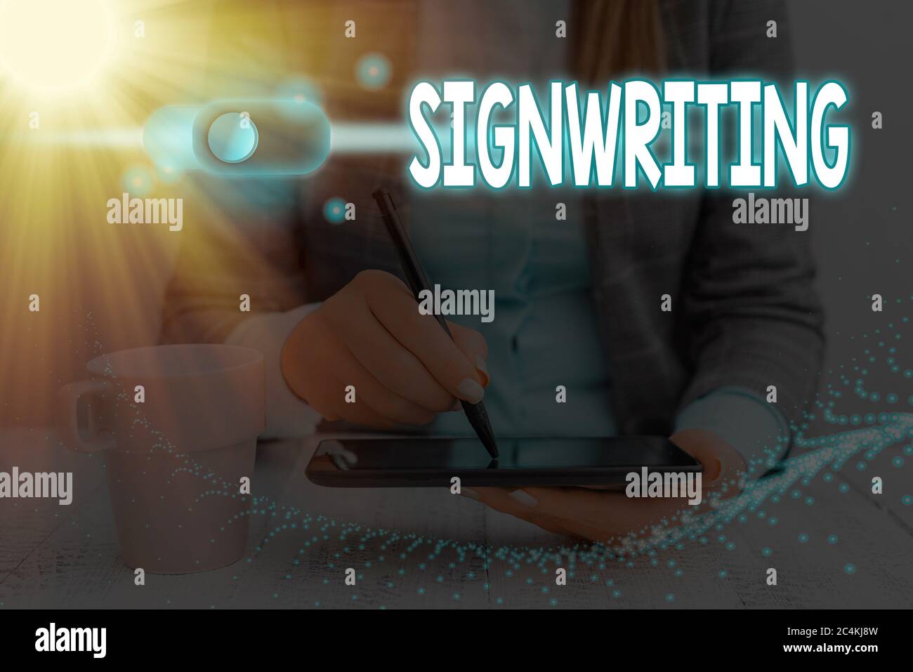 Writing note showing Signwriting. Business concept for any type of ...