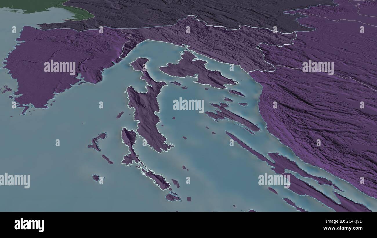 Primorje gorski map hi-res stock photography and images - Alamy
