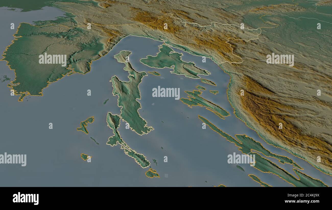 Primorje gorski map hi-res stock photography and images - Alamy