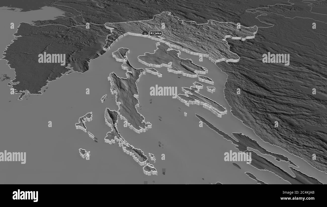Primorje gorski map hi-res stock photography and images - Alamy