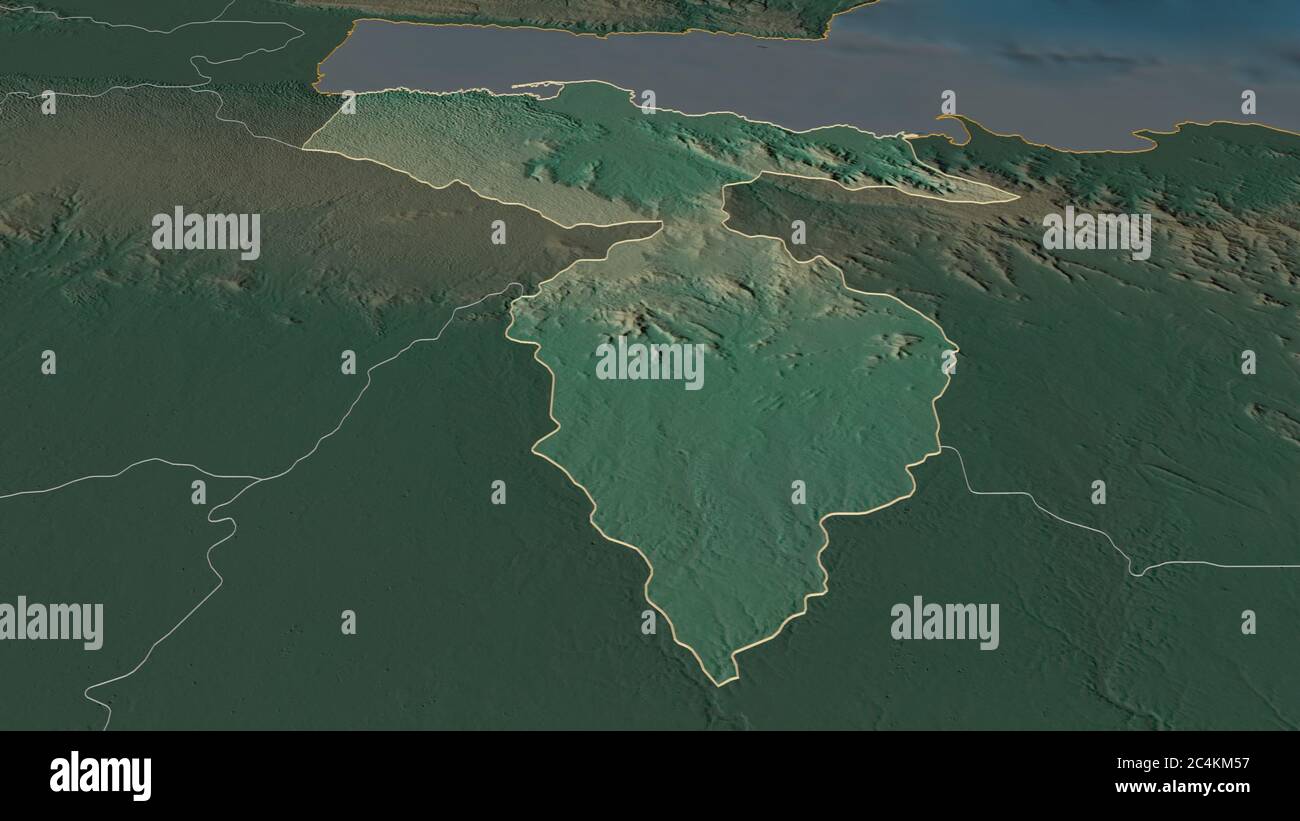 Zoom in on Hato Mayor (province of Dominican Republic) outlined ...