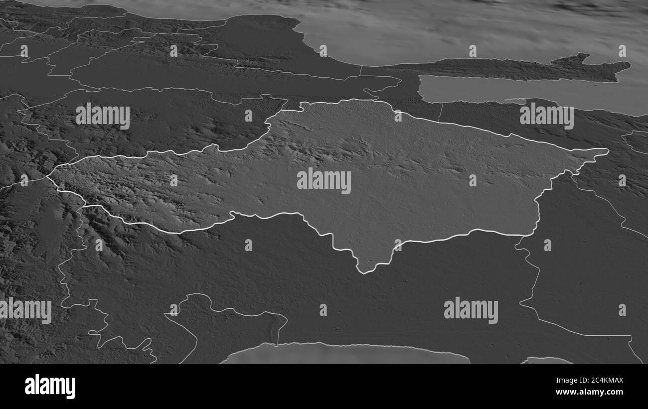 Zoom in on Monte Plata (province of Dominican Republic) outlined ...