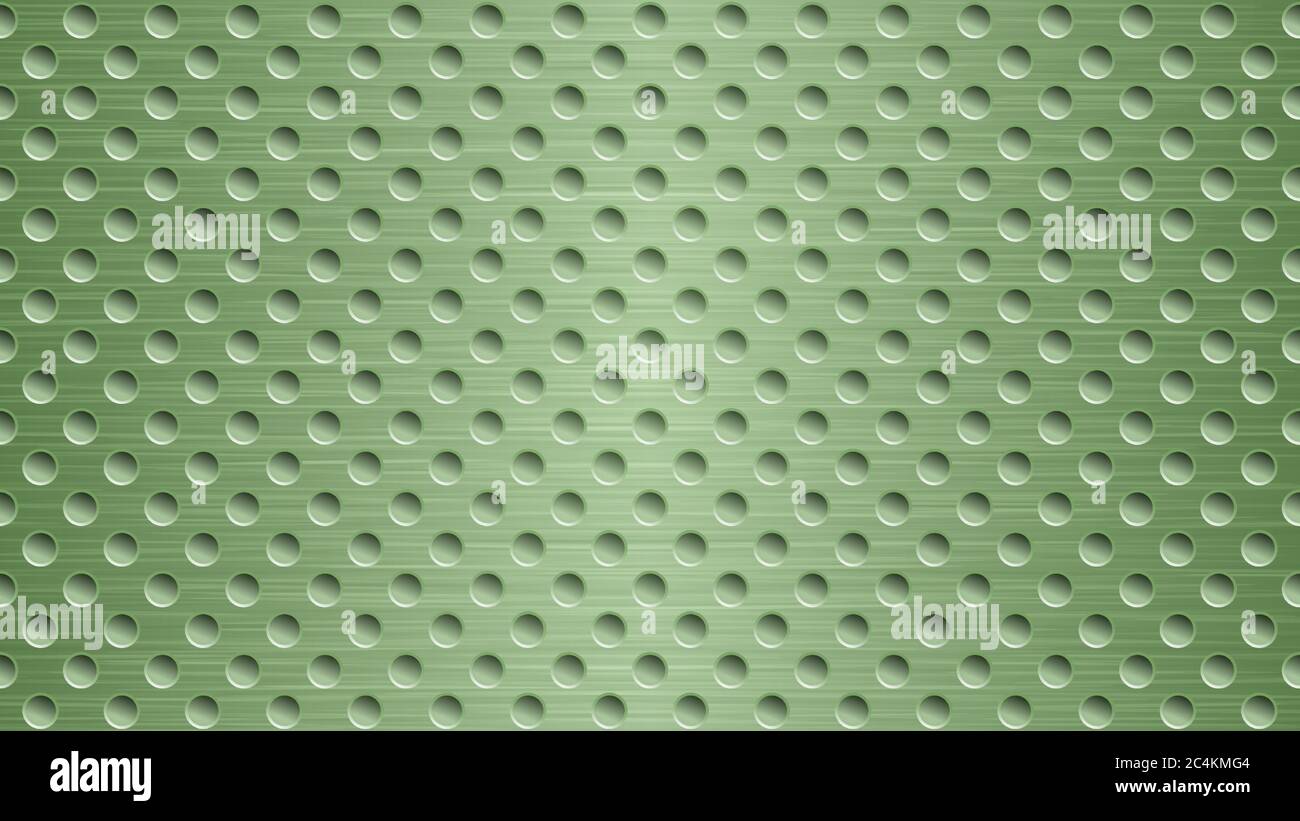 Abstract metal background with holes in light green colors Stock Vector ...