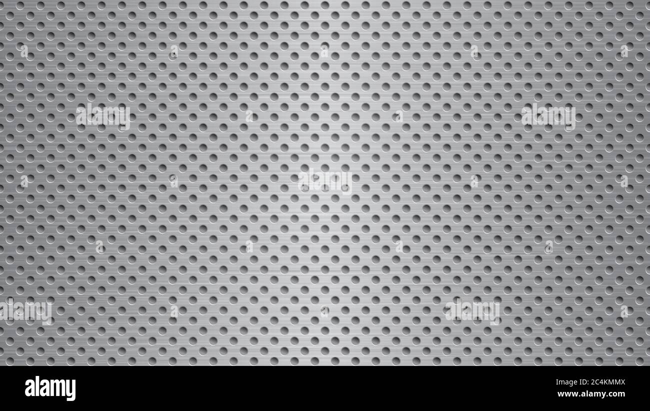 Abstract metal background with holes in gray colors Stock Vector Image ...