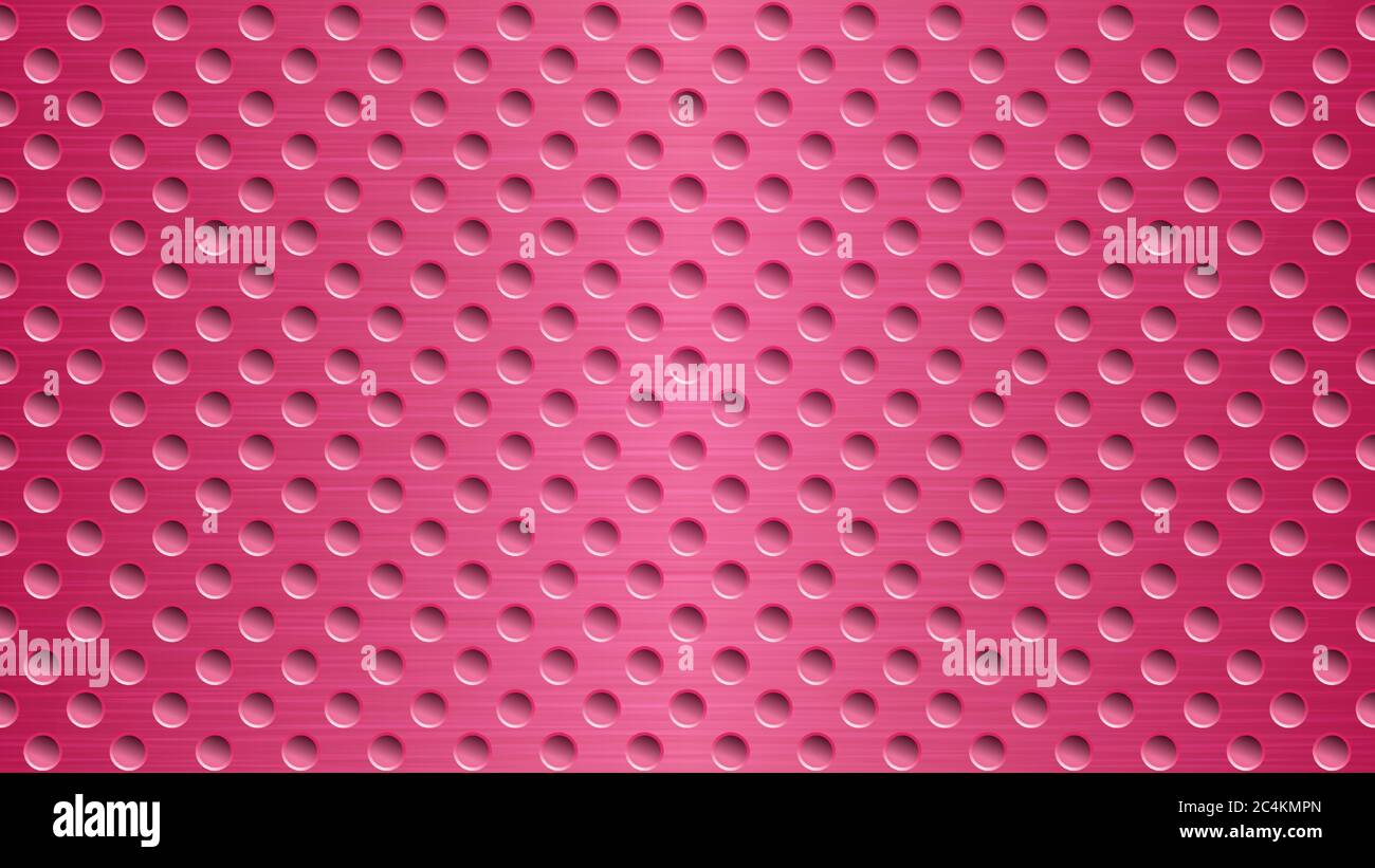 Abstract metal background with holes in bright red colors Stock Vector ...