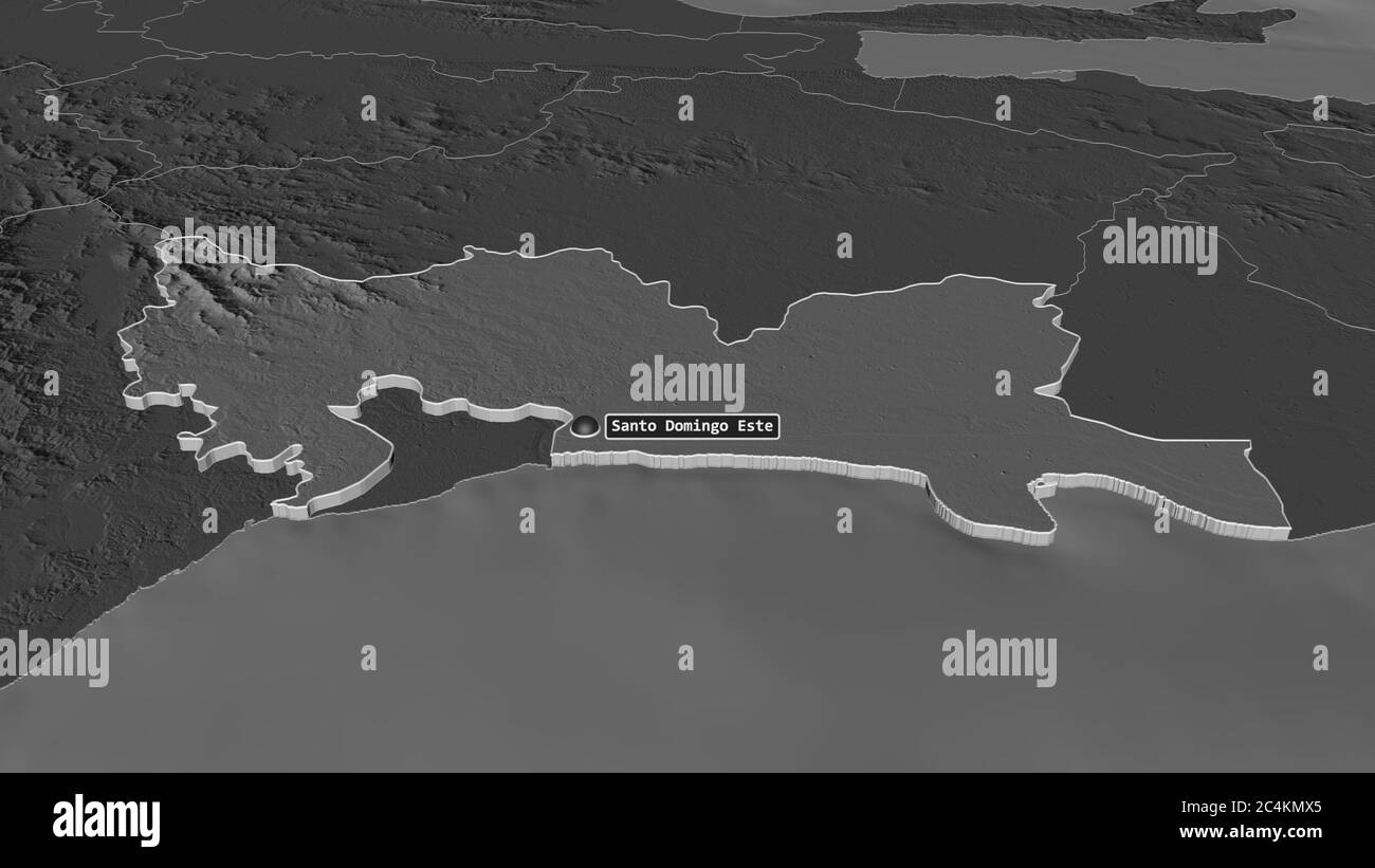 3d earth zoom santo domingo Black and White Stock Photos & Images - Alamy