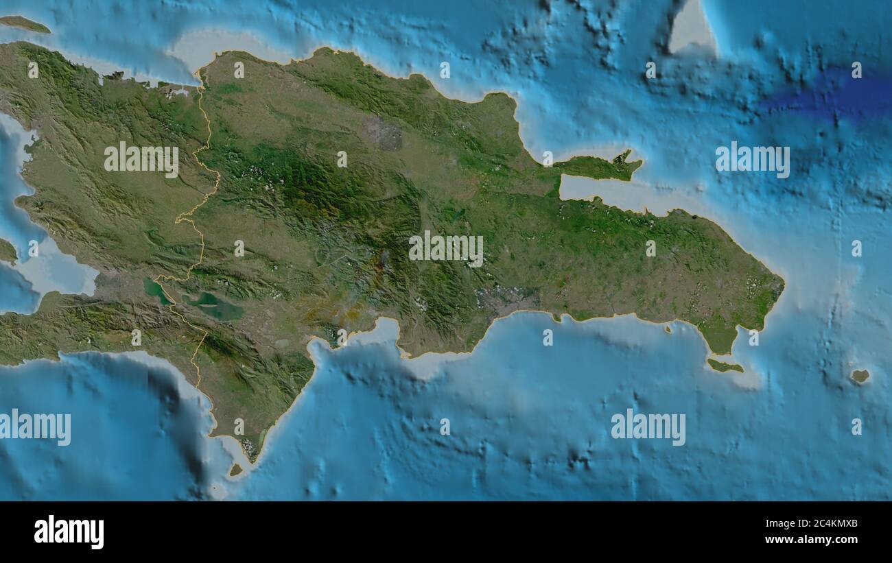 Dominican republic 3d satellite map hi-res stock photography and images ...