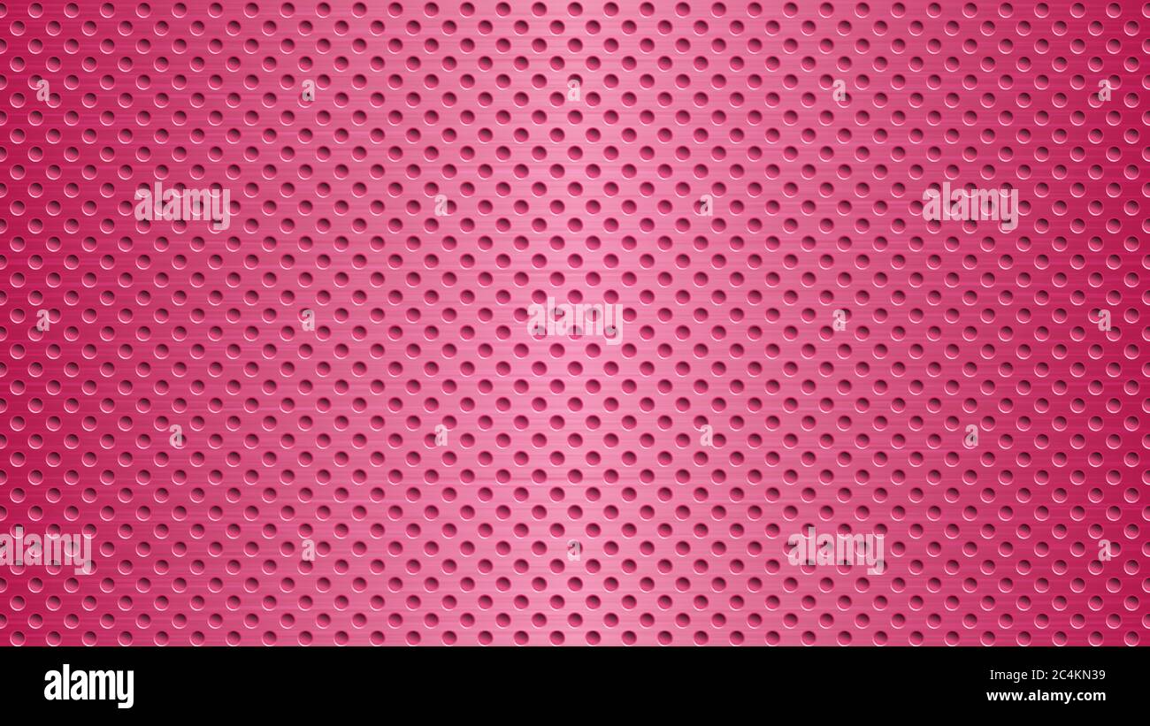 Abstract metal background with holes in bright red colors Stock Vector ...