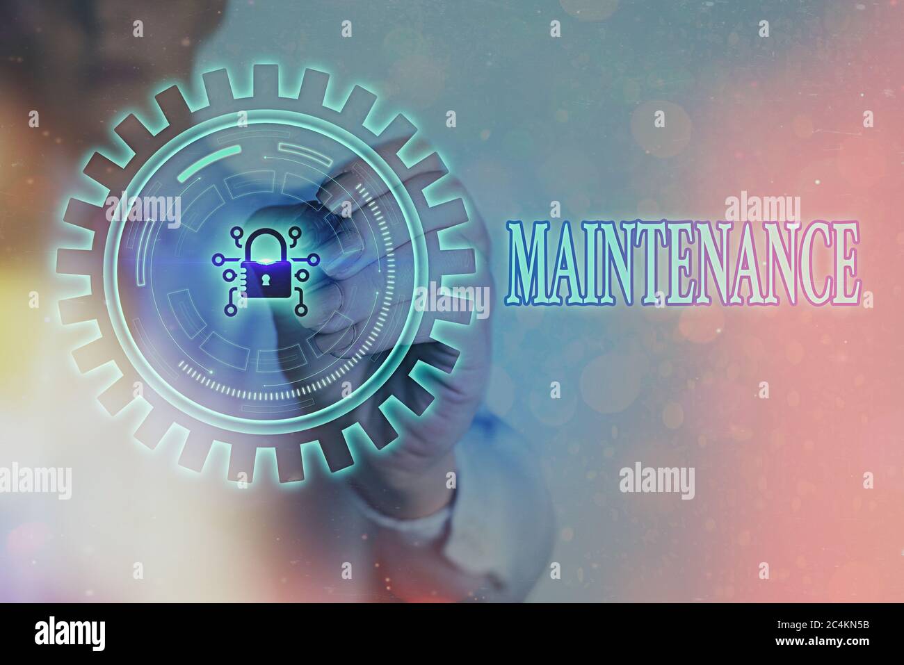 Writing note showing Maintenance. Business concept for method of ...