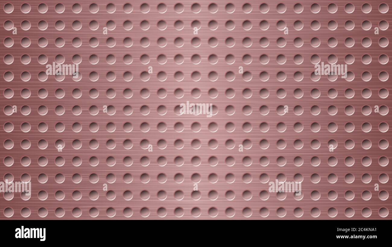 Abstract metal background with holes in light red colors Stock Vector ...