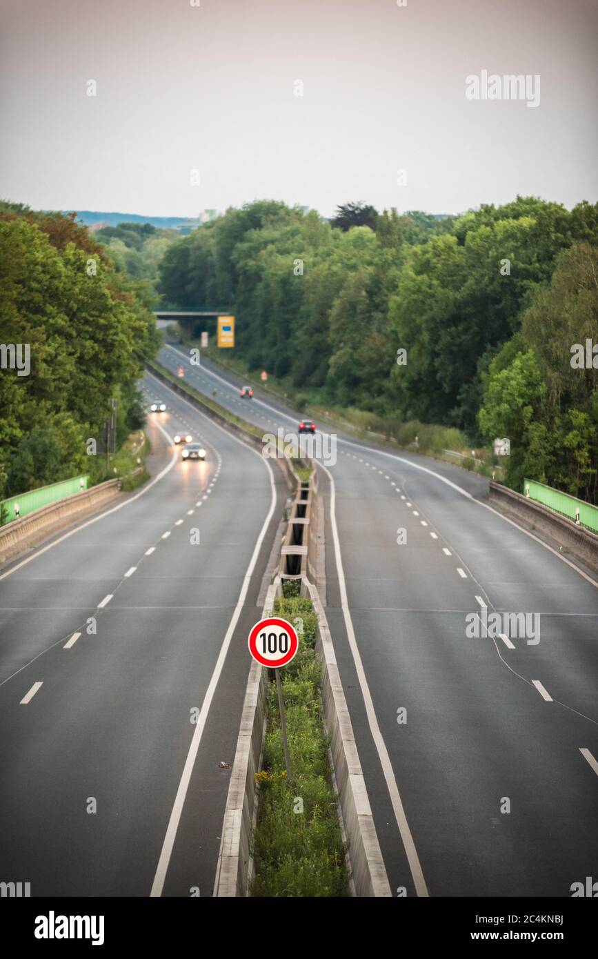german autobahn / highway Stock Photo - Alamy