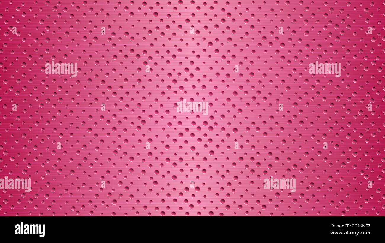 Abstract metal background with holes in bright red colors Stock Vector ...