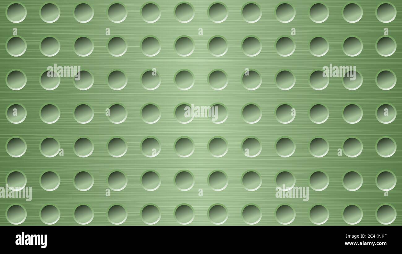 Abstract metal background with holes in light green colors Stock Vector ...