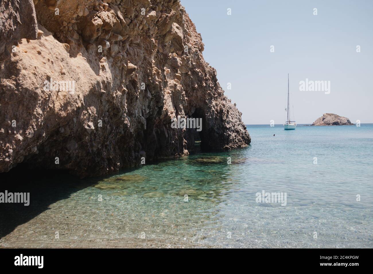 Milos beach greece tsigrado hi-res stock photography and images - Alamy