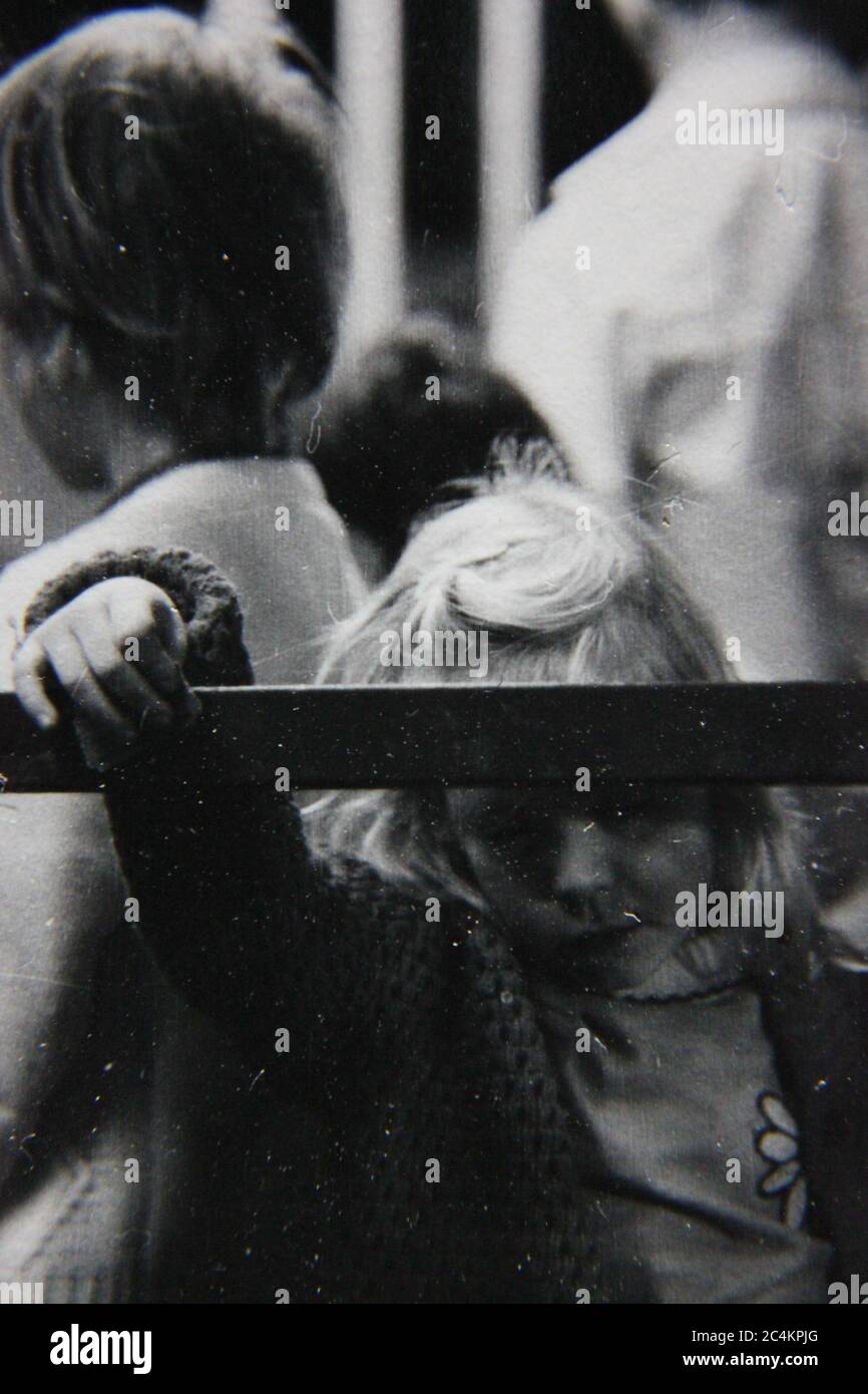 Fine 70s vintage black and white lifestyle photography of a very tired ...
