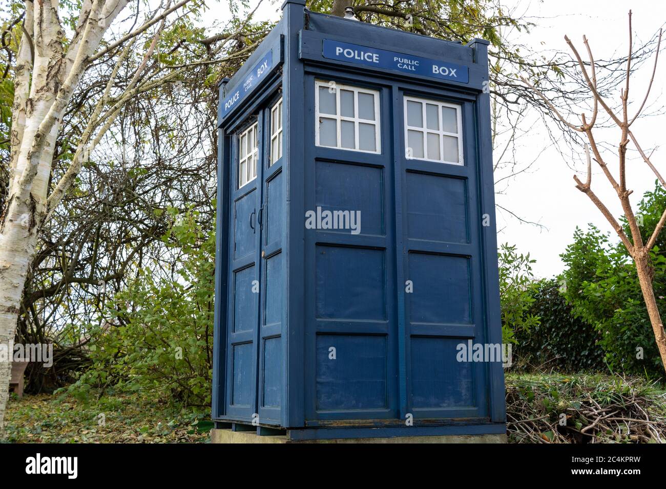 Doctor Who's tardis police box Stock Photo - Alamy