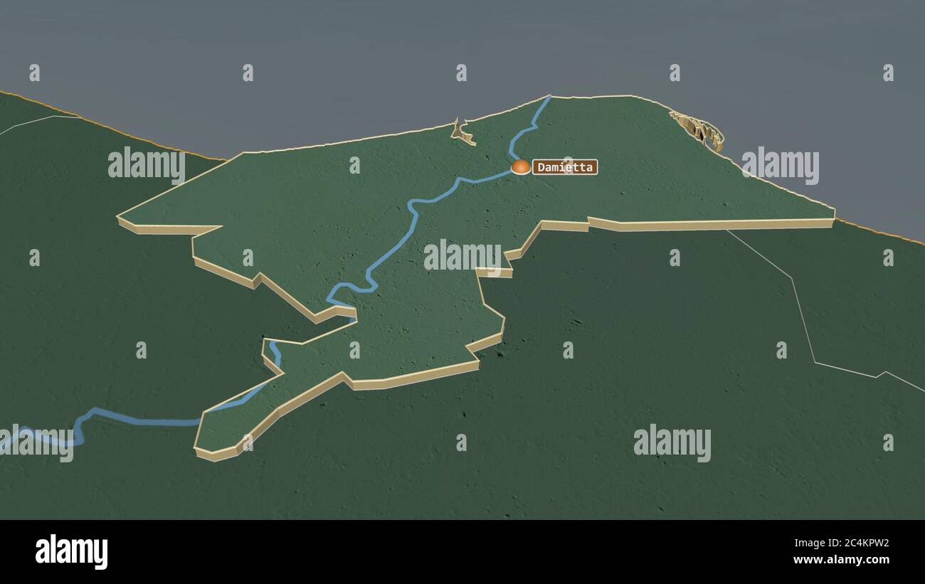Map of dumyat hi-res stock photography and images - Alamy