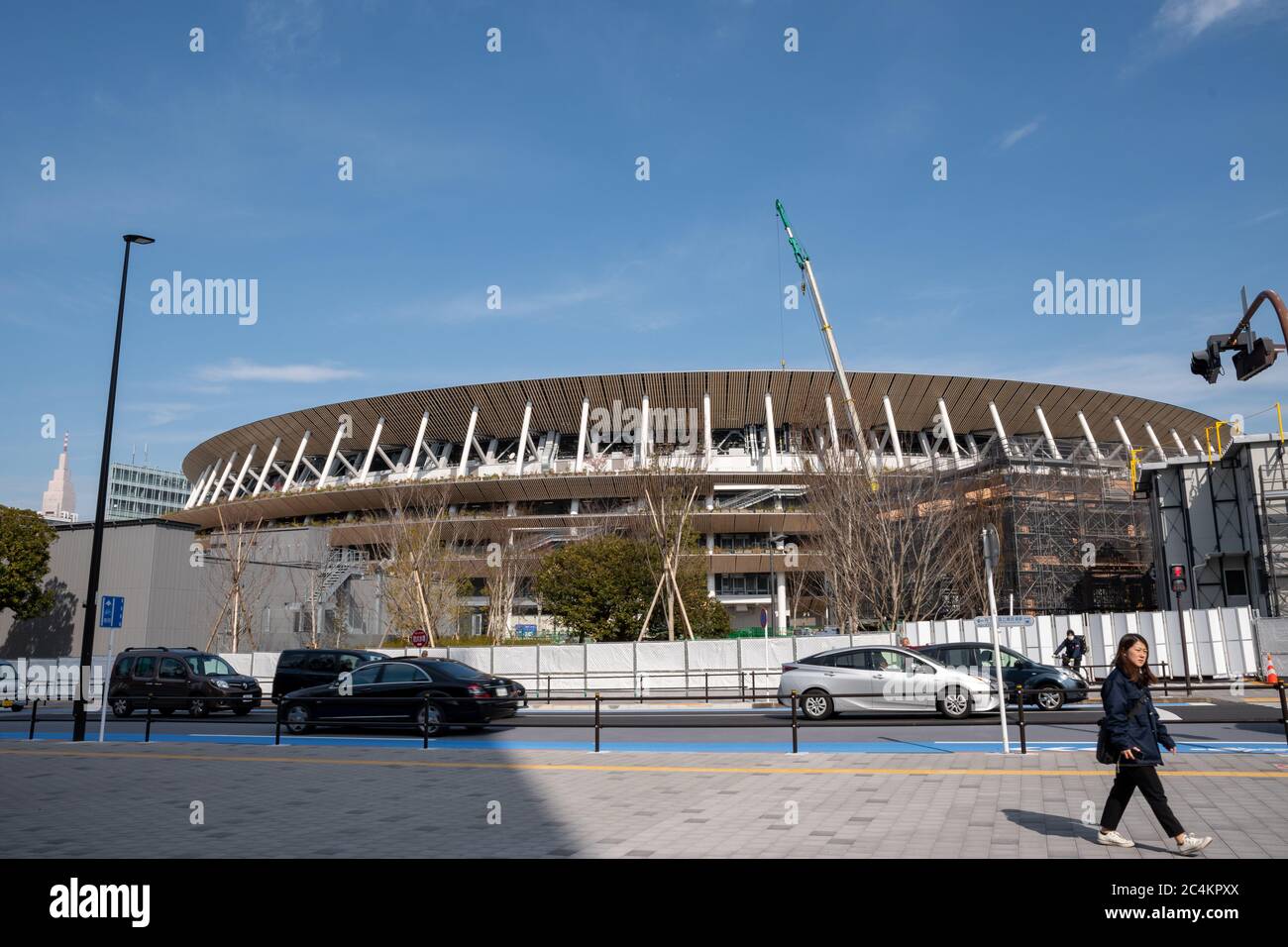 The New National Stadium under construction for the Tokyo Olympic 2020 ...