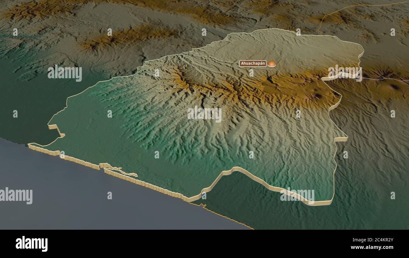 El salvador relief map hi-res stock photography and images - Alamy