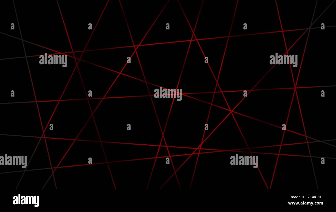 Abstract dark background of intersecting lines in red colors Stock ...