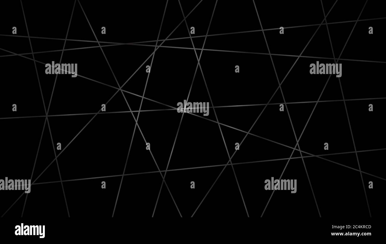 Abstract dark background of intersecting lines in gray colors Stock ...