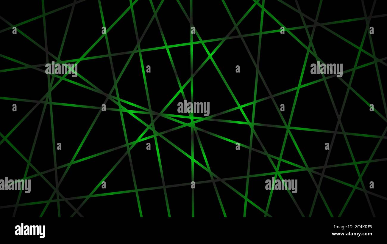 Abstract Dark Background Of Intersecting Lines In Green Colors Stock Vector Image And Art Alamy
