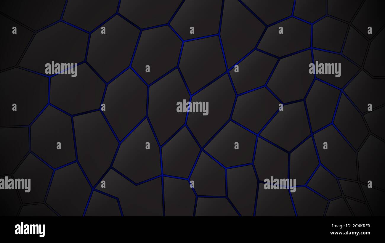 Blue polygons in dark background hi-res stock photography and images ...