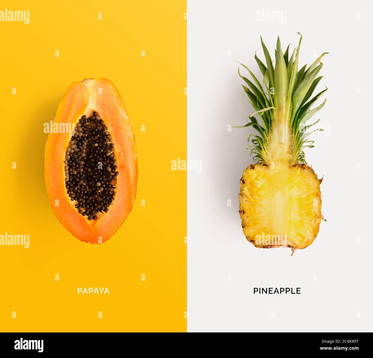 Papaya pineapple pineapple hi-res stock photography and images - Alamy