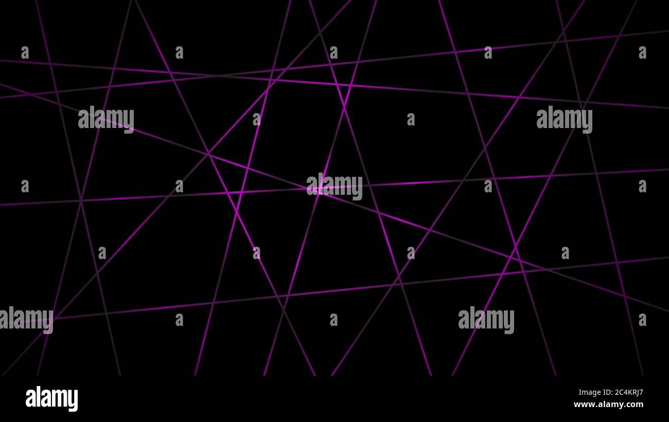 Abstract Dark Background Of Intersecting Lines In Purple Colors Stock