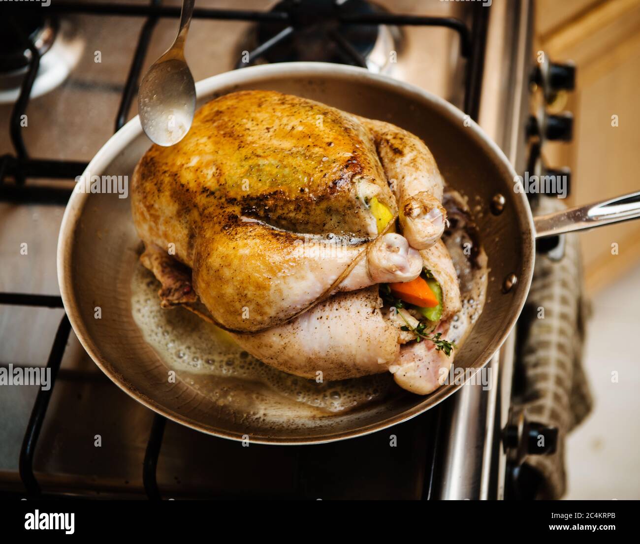 Christmas roast in pan hi-res stock photography and images - Alamy