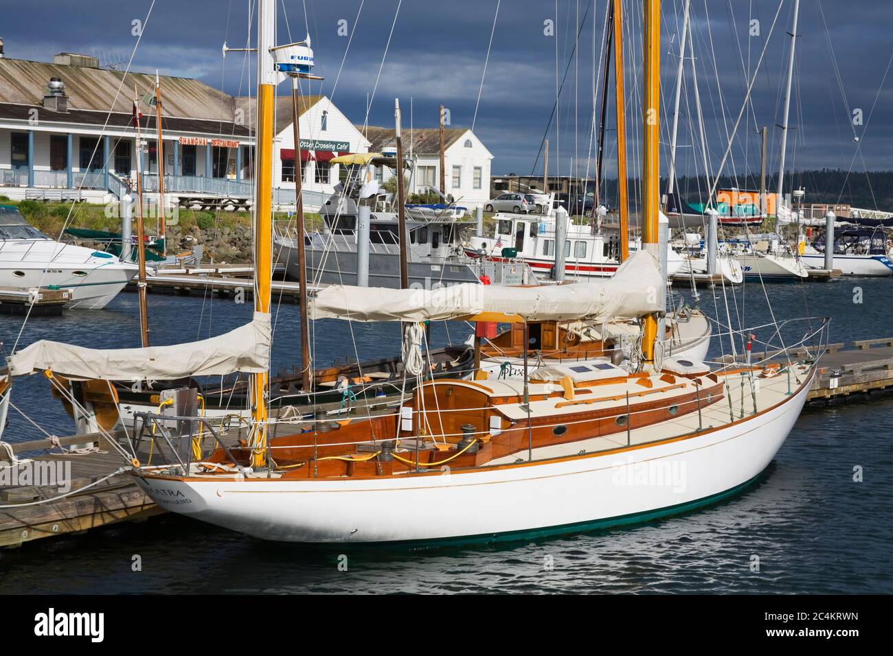 Point Hudson Marina, Port Townsend, Washington State, USA Stock Photo ...