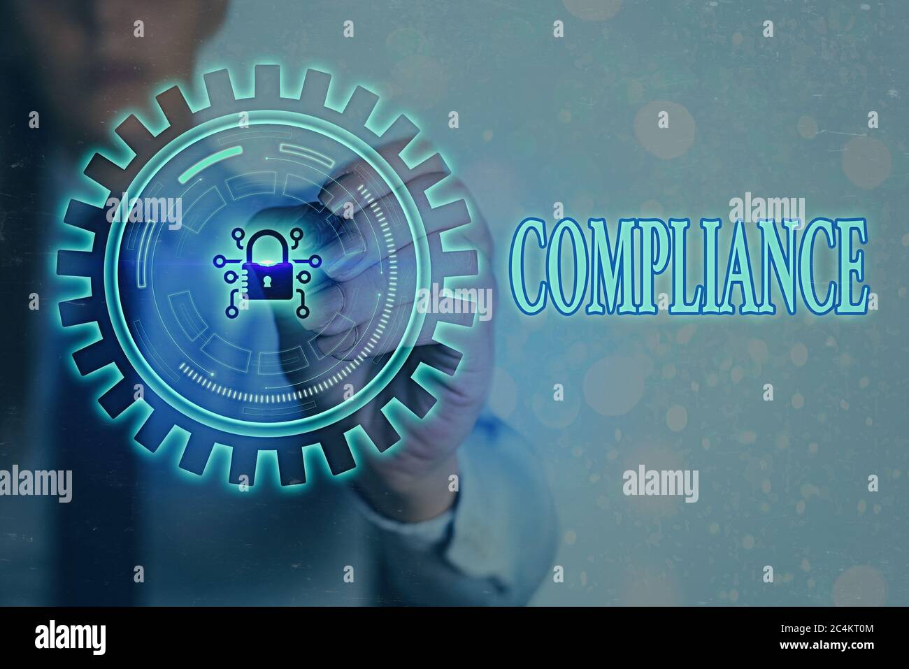 Writing note showing Compliance. Business concept for the action or ...