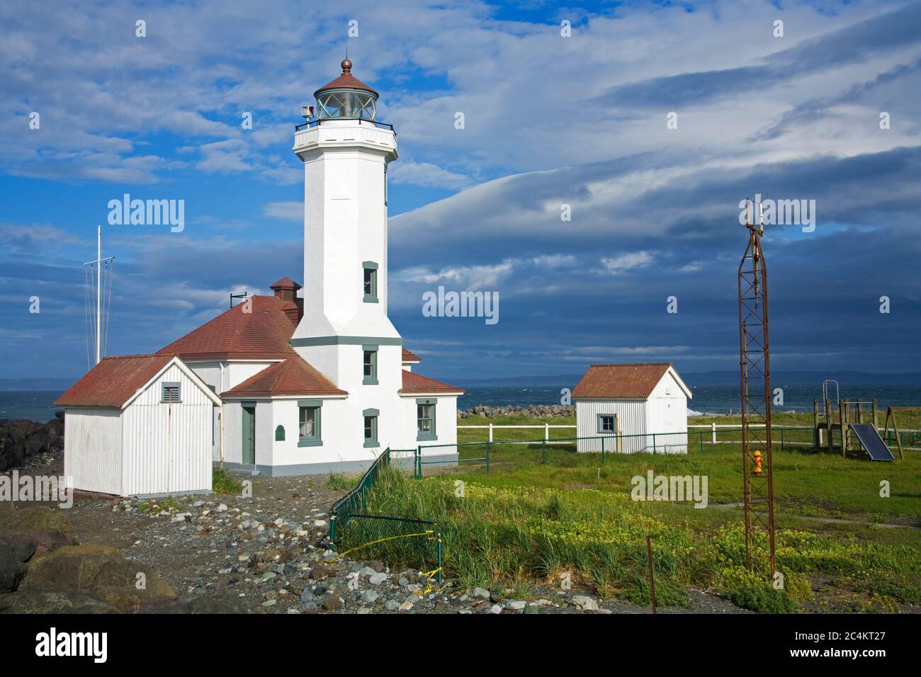 Point Wilson Lighthouse in Fort Worden State Park, Port Townsend ...