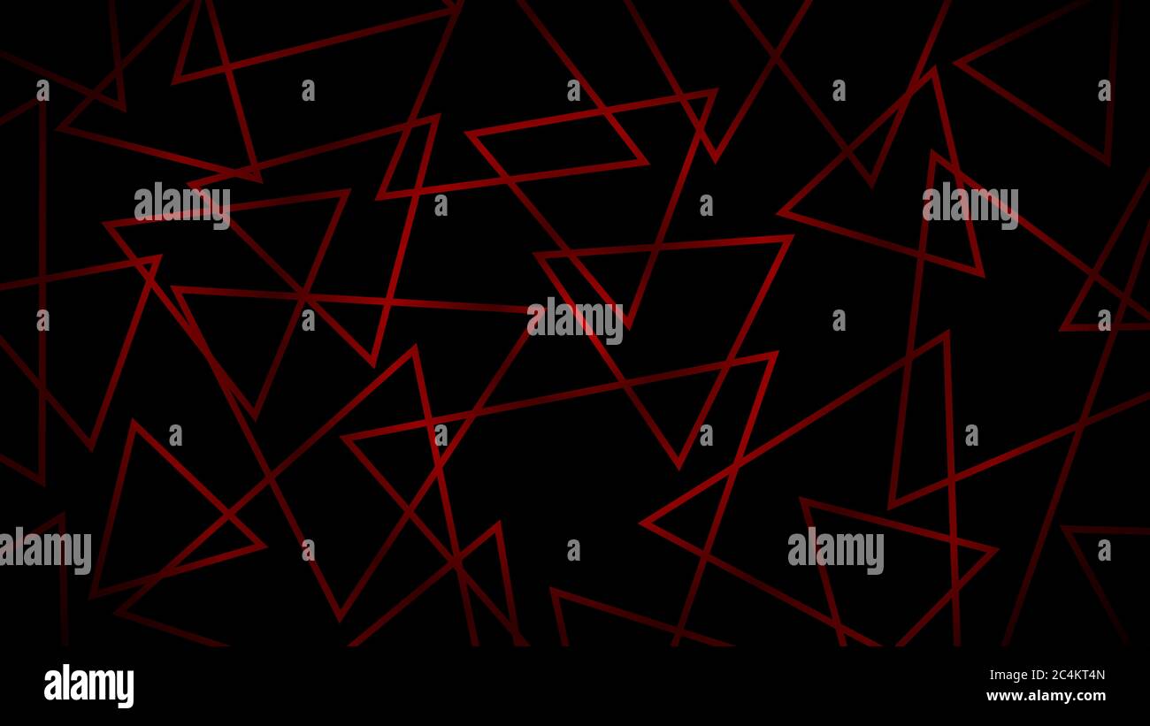 Abstract dark background of intersecting triangles in red colors Stock ...