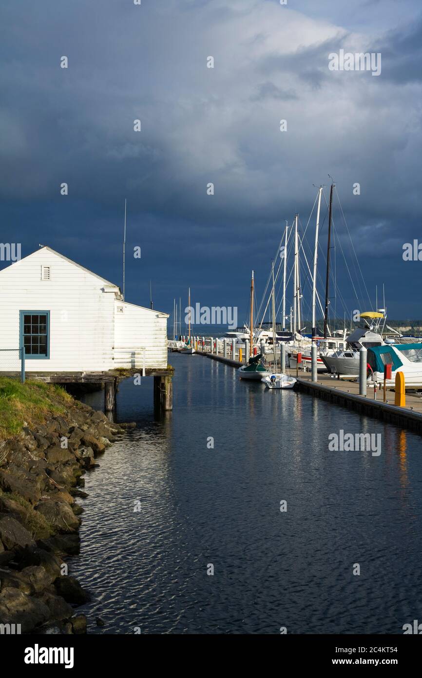 Point Hudson Marina, Port Townsend, Washington State, USA Stock Photo ...