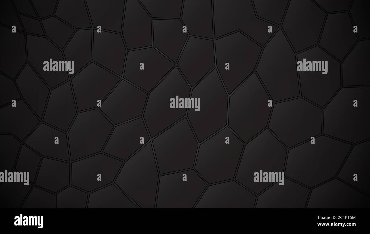 Abstract dark background of polygons in black colors Stock Vector Image ...