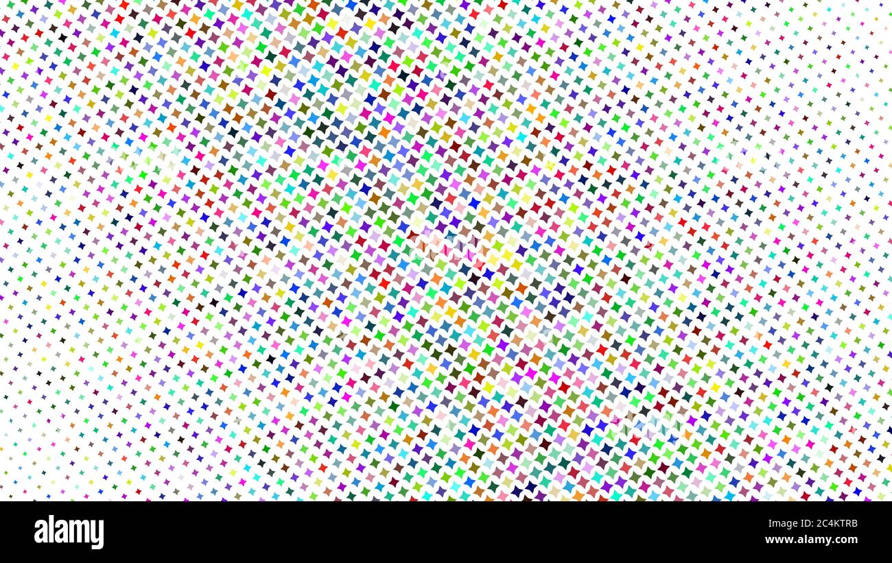 Abstract Halftone Gradient Background Of Small Colored Stars On White Stock Vector Image And Art