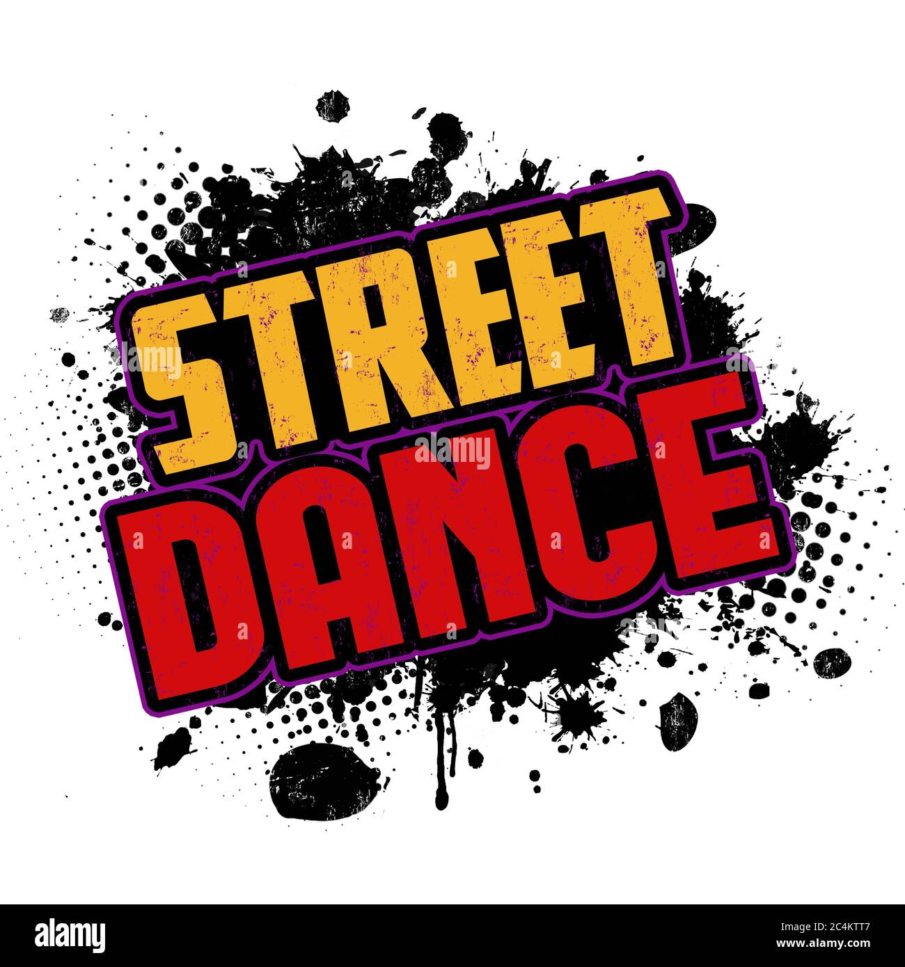 Dancing street performer Cut Out Stock Images & Pictures - Alamy