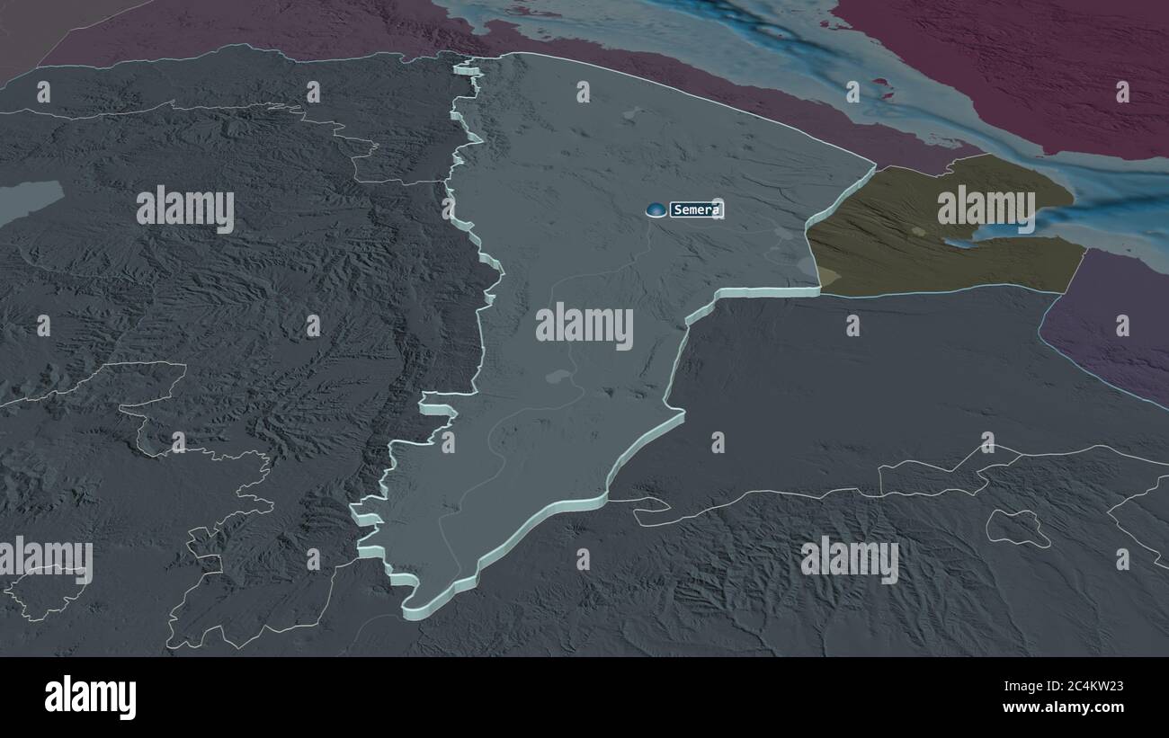 Afar region map hi-res stock photography and images - Alamy