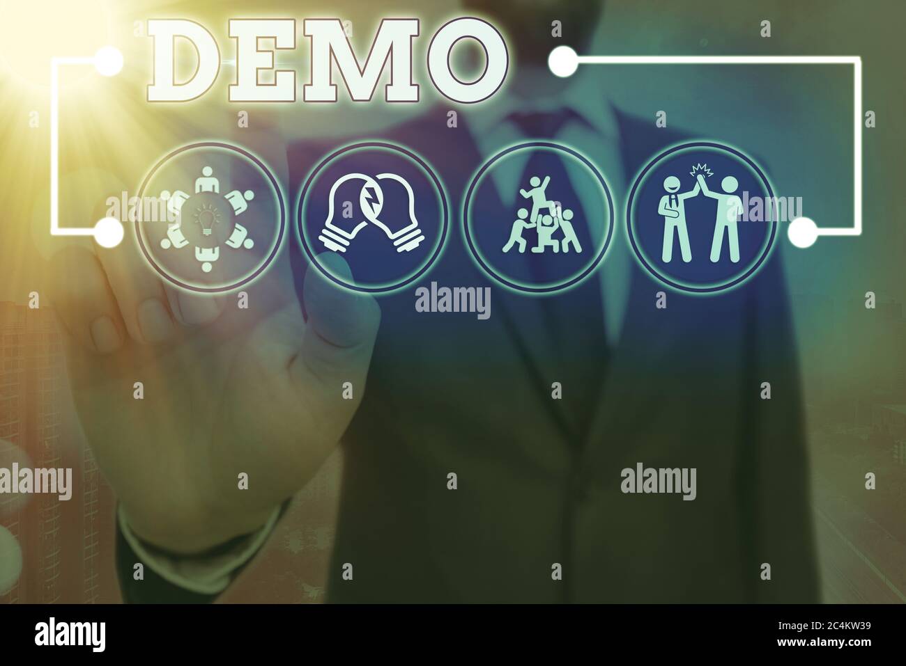 Handwriting text Demo. Conceptual photo exemplification display ...