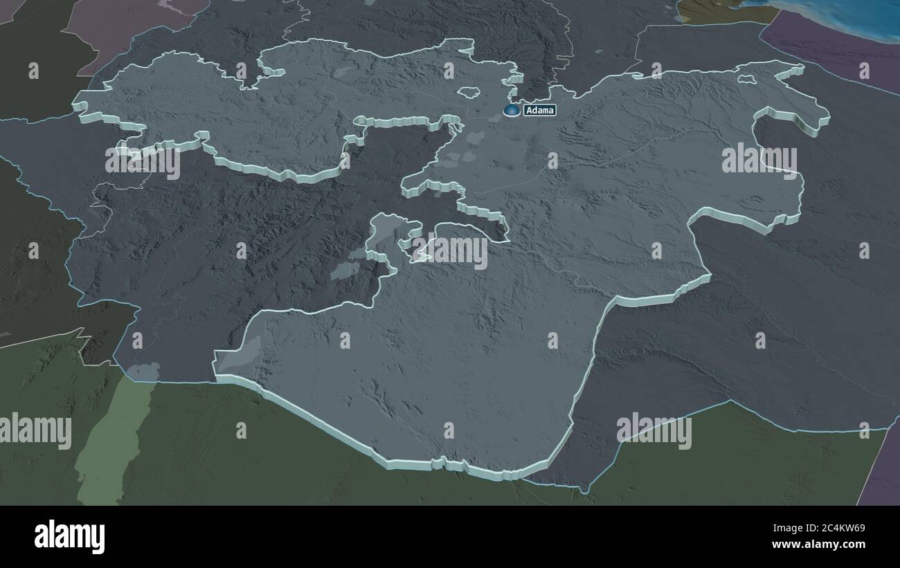 Oromia map hi-res stock photography and images - Alamy