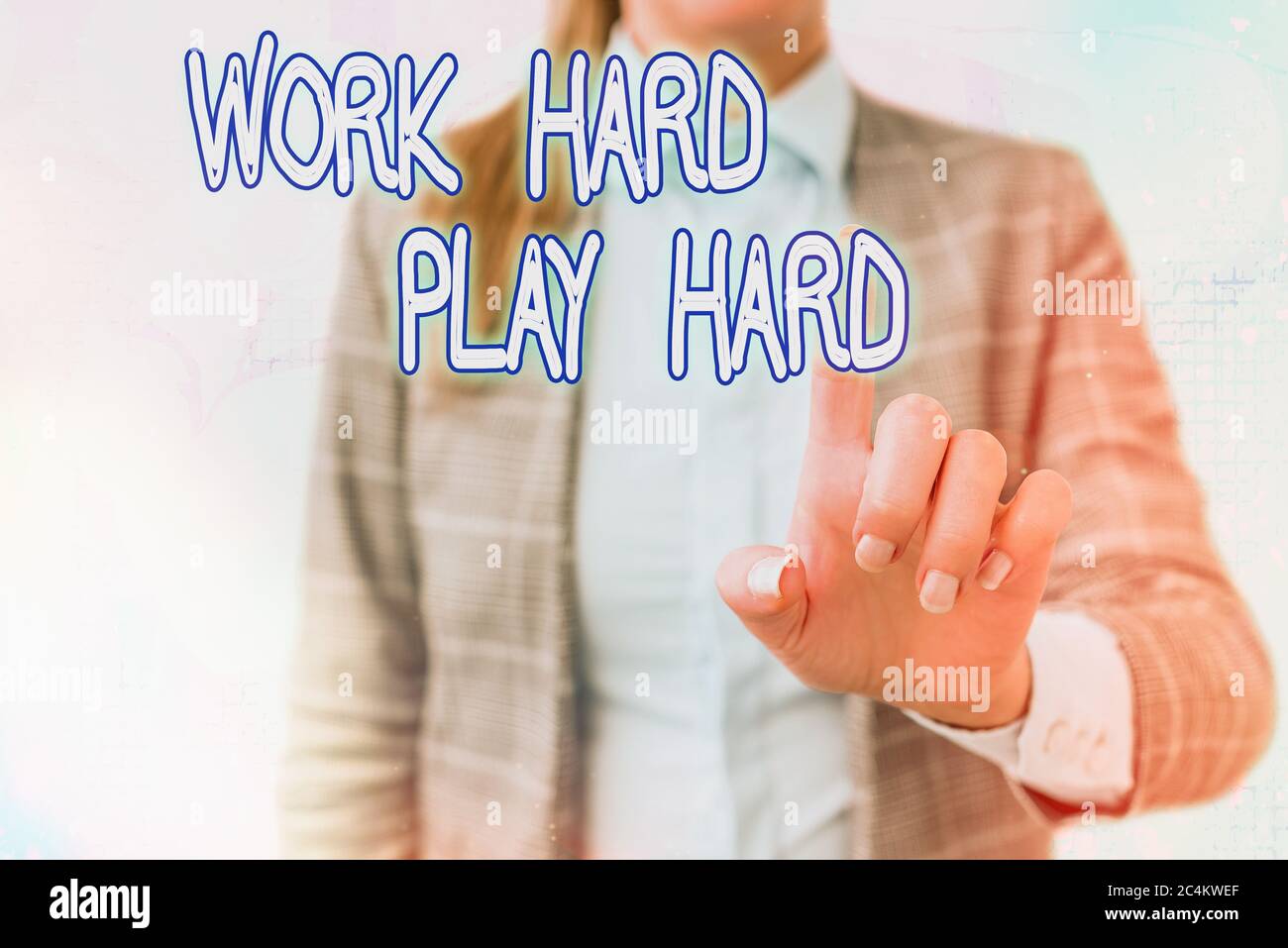 Handwriting text writing Work Hard Play Hard. Conceptual photo diligent ...