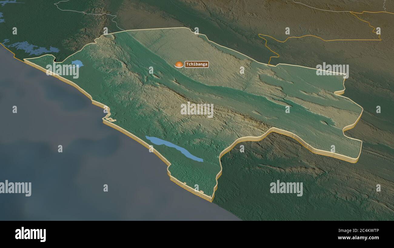 Gabon relief map hi-res stock photography and images - Alamy